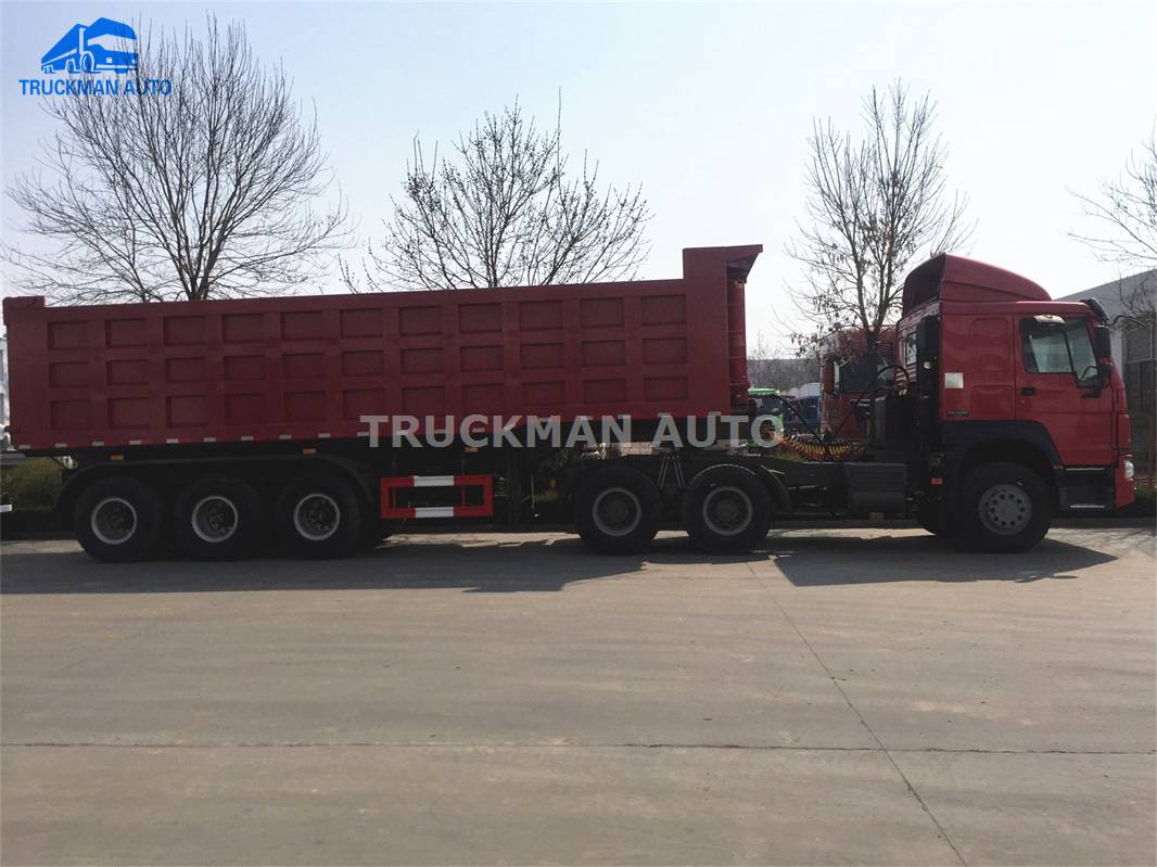 1 Unit SINOTRUK Truck Head and 70 Tons Dump Trailer Delivery To Nigeria