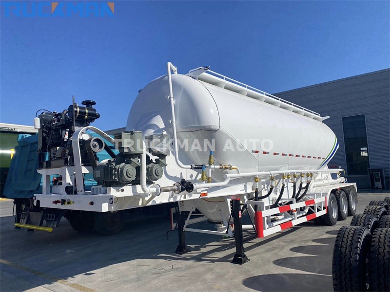 3 Axle Bulk Powder Tanker Trailer To Zambia