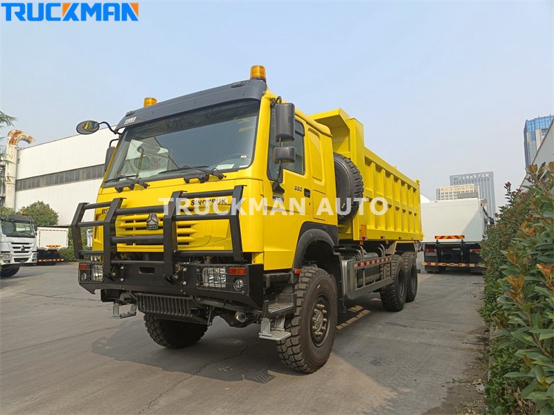 6x6 SINOTRUK HOWO 380HP Tipping Truck To Niger