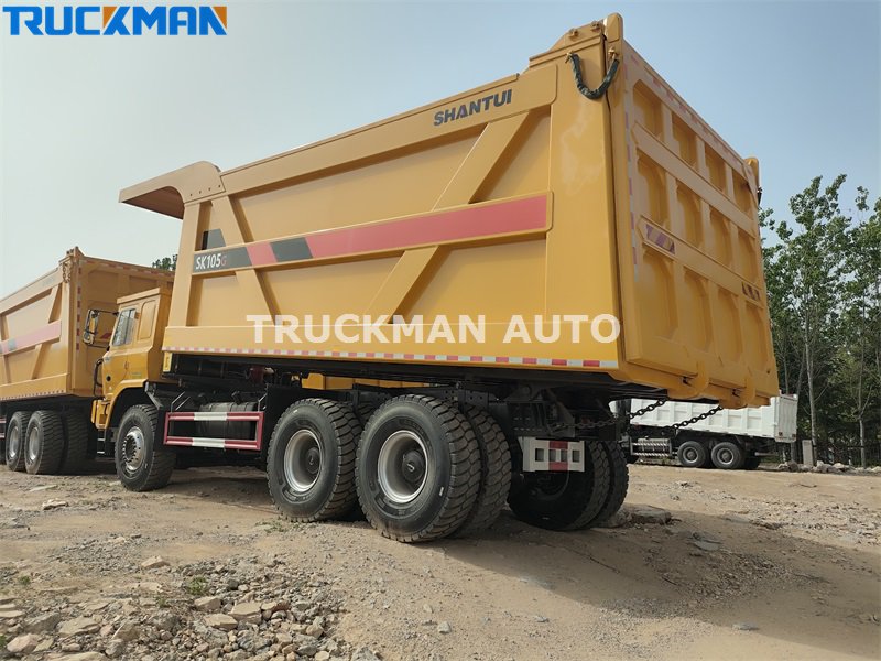 110 Tons Tipper Truck SHANTUI SK105 10 Wheels Mining Truck For Mine