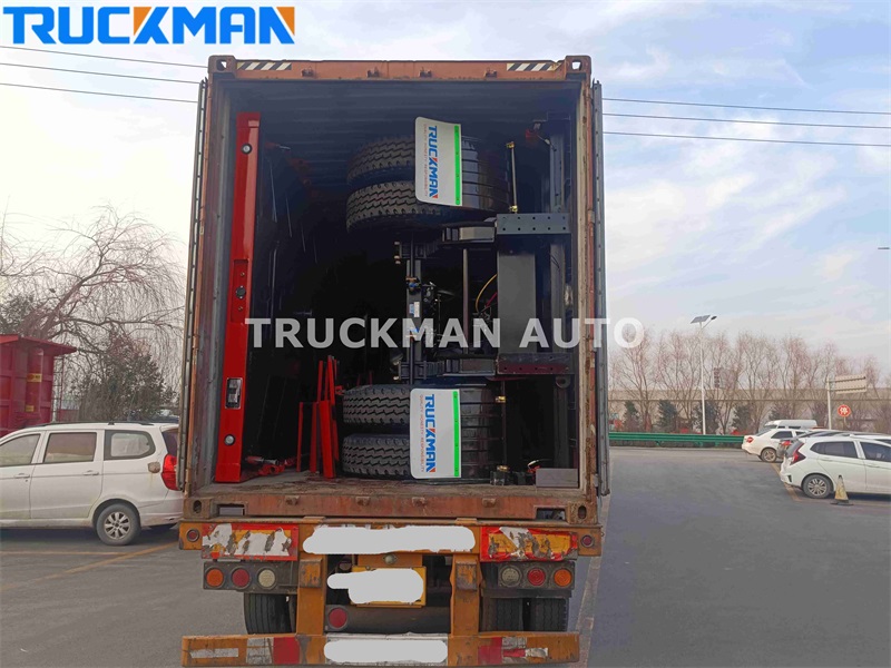 4 Unit 50 Tons Container Flatbed Trailer Has Been Loaded Into 2 pcs ...