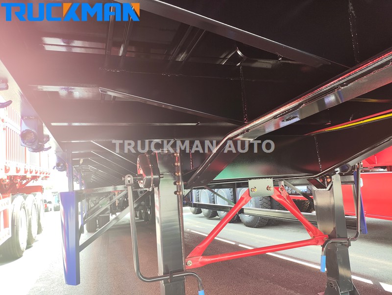 Factory 4 Axles 70 Tons Flat-bed Trailer For Bulk Goods Transportation
