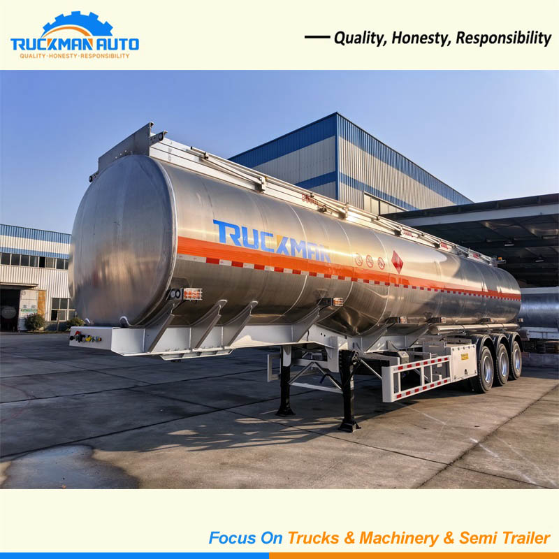 3 Axles 45000 Liters Aluminum Alloy Oil Trailer Fuel Trailer