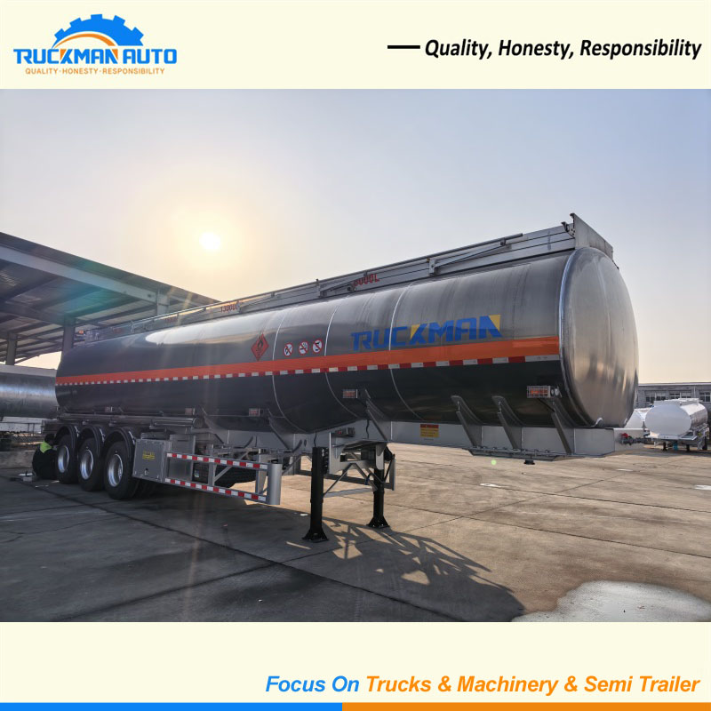 3 Axles 45000 Liters Aluminum Alloy Oil Trailer Fuel Trailer