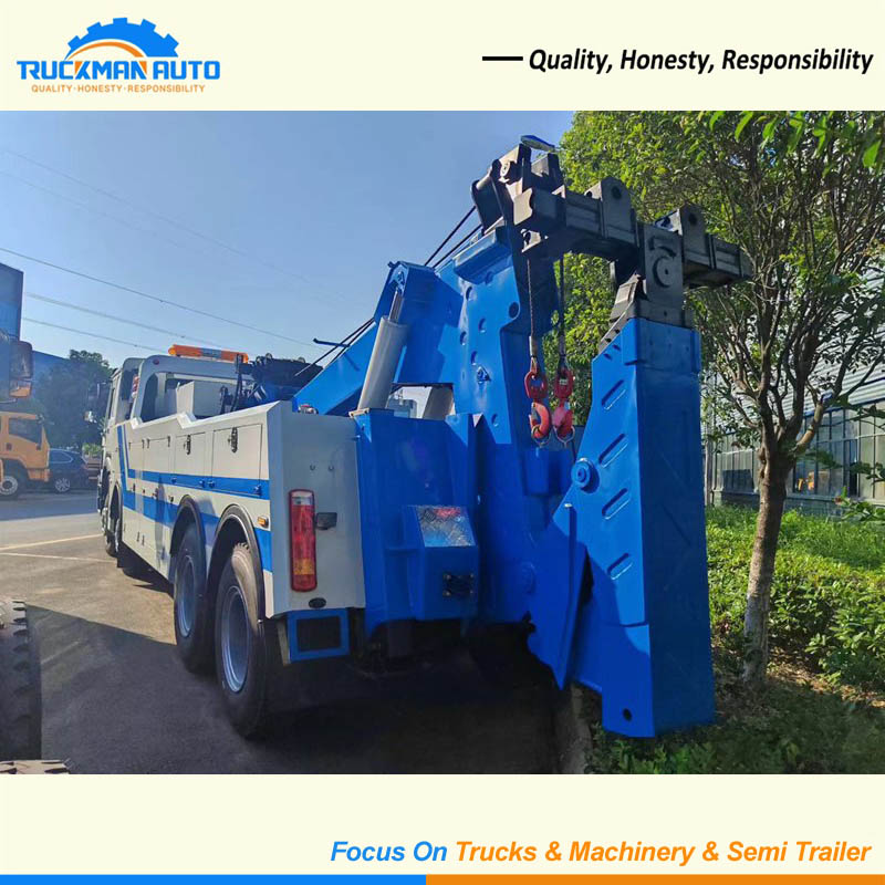 SINOTRUK HOWO 12 Wheels 400HP Wrecker Recovery Truck With Mounted ...