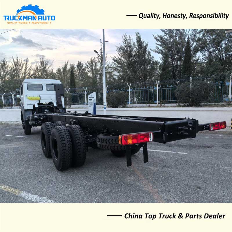 6x6 BEIBEN 380HP Cargo Truck Chassis For DRC